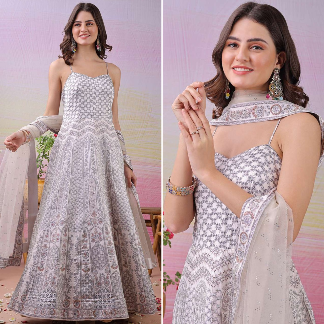 PREMIUM SATIN SILK READY MADE GOWN PREORDER SPECIAL SAP1 - Zarissa