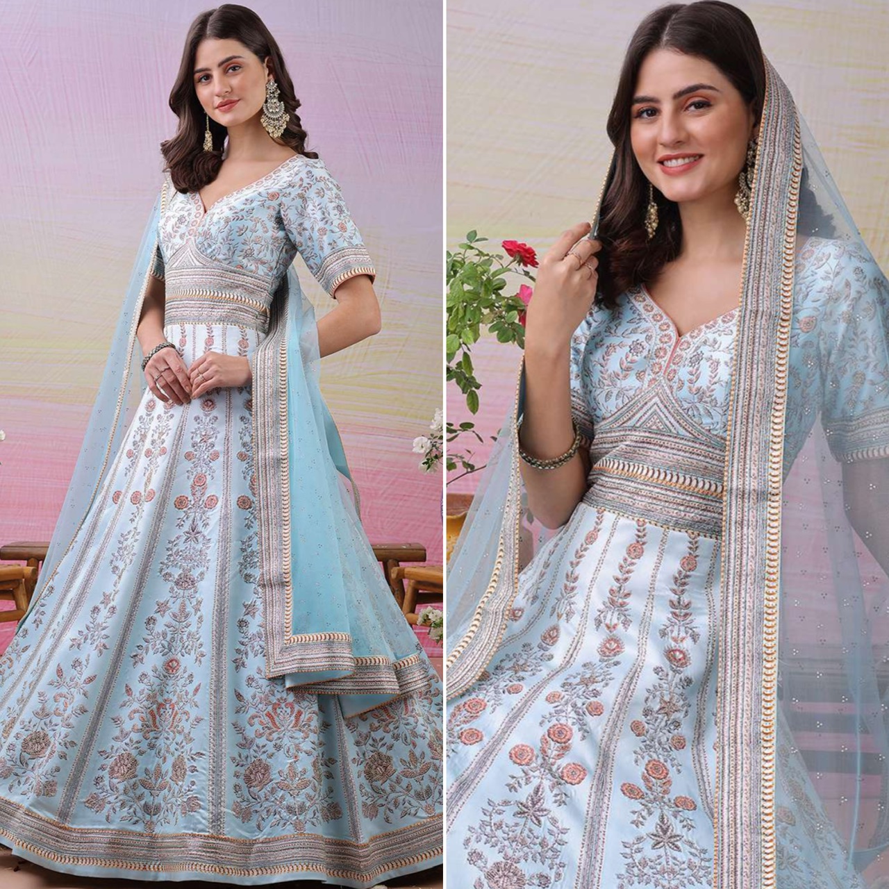 PREMIUM SATIN SILK READY MADE GOWN PREORDER SPECIAL SAP11 - Zarissa